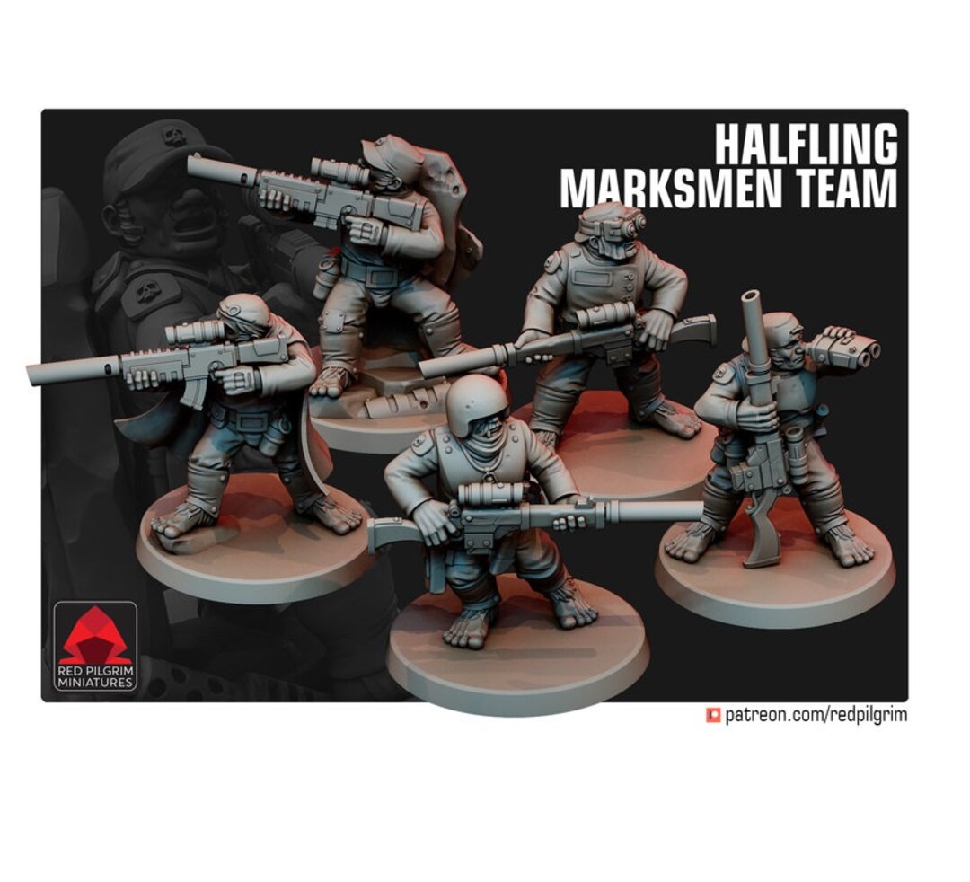 Red Pilgrim's Halfling Marksmen Team - Etsy