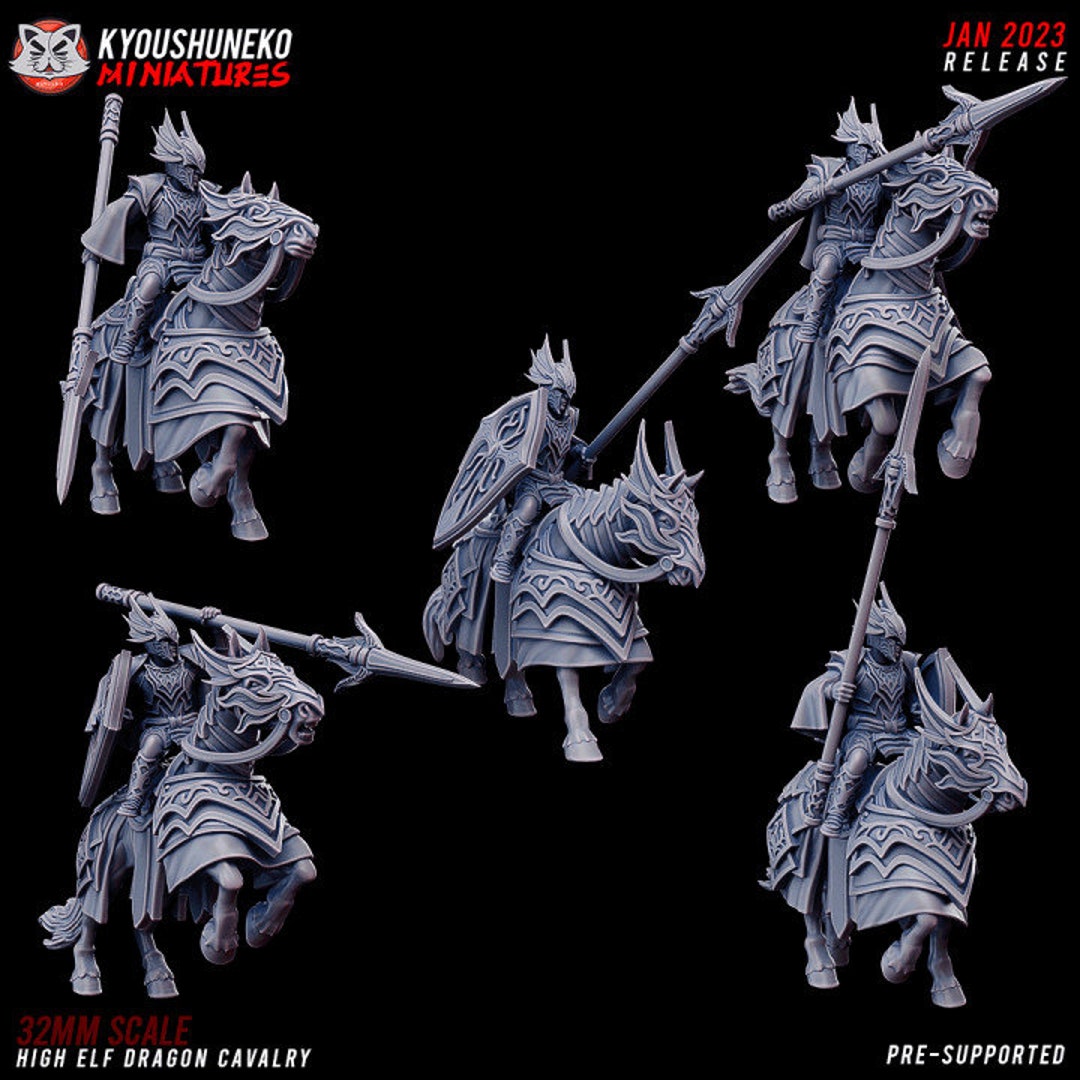 High Elf Dragon Cavalry - Etsy