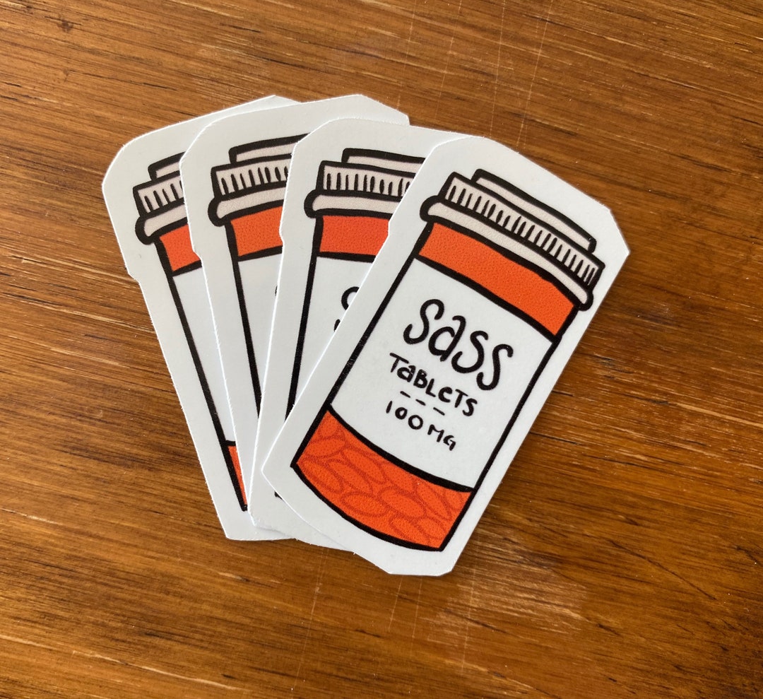 Sass Tablets Sticker Funny Stickers - Etsy