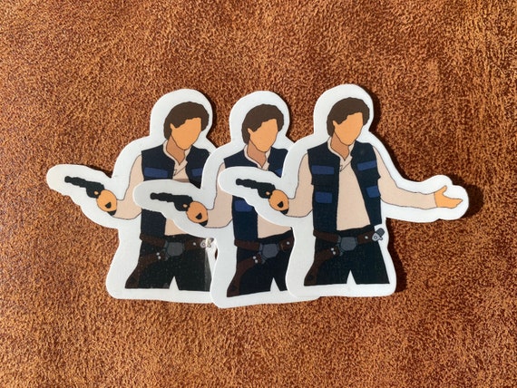 Han Solo Sticker Star Wars Sticker Gift Sticker Mando - Etsy