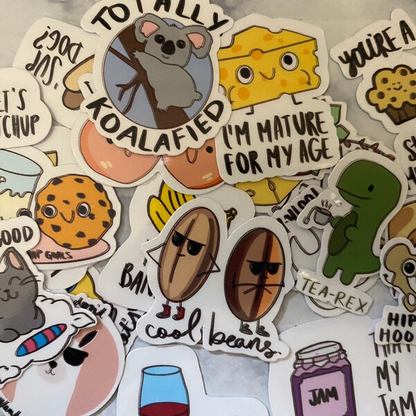 Pun Pun Stickers - Etsy