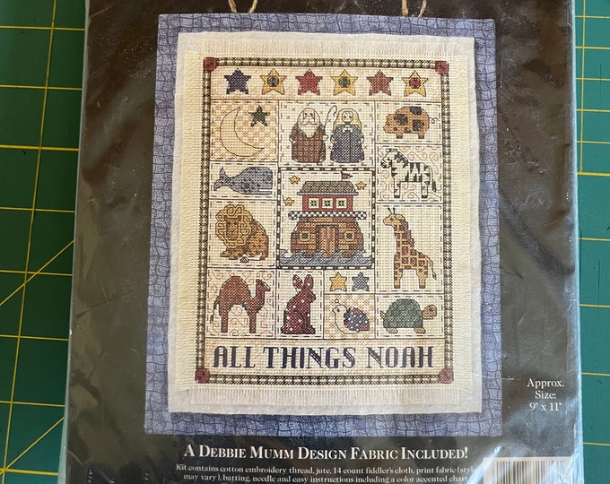Debbie Mumm Counted Cross Stitch All About Noah New - Etsy