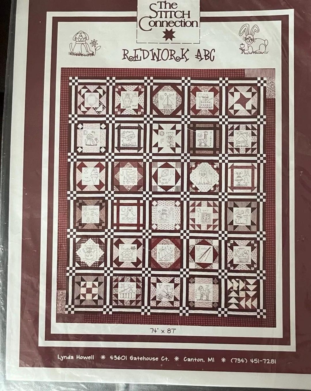 The Stitch Connection REDWORK ABC for Hand Embroidery and Quilting ...