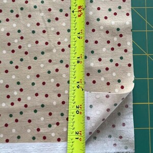 Polka Dots - Red Green White on Tan Quilt Fabric Joann Exclusive 2 1/2 ...