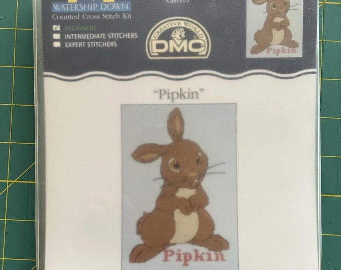 Watership Down DMC "pipkin" Rabbit Bunny Counted Cross Stitch Kit ...