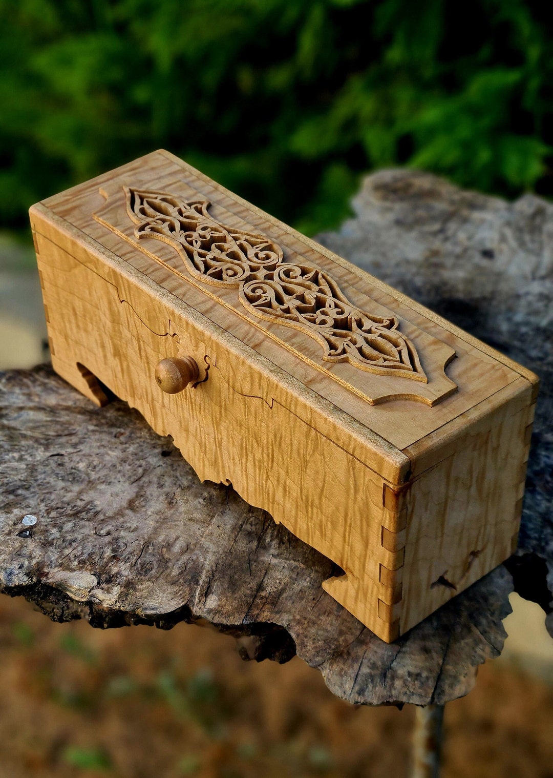 Curly Maple Jewelry Box Bridesmaids' Jewelry Box - Etsy