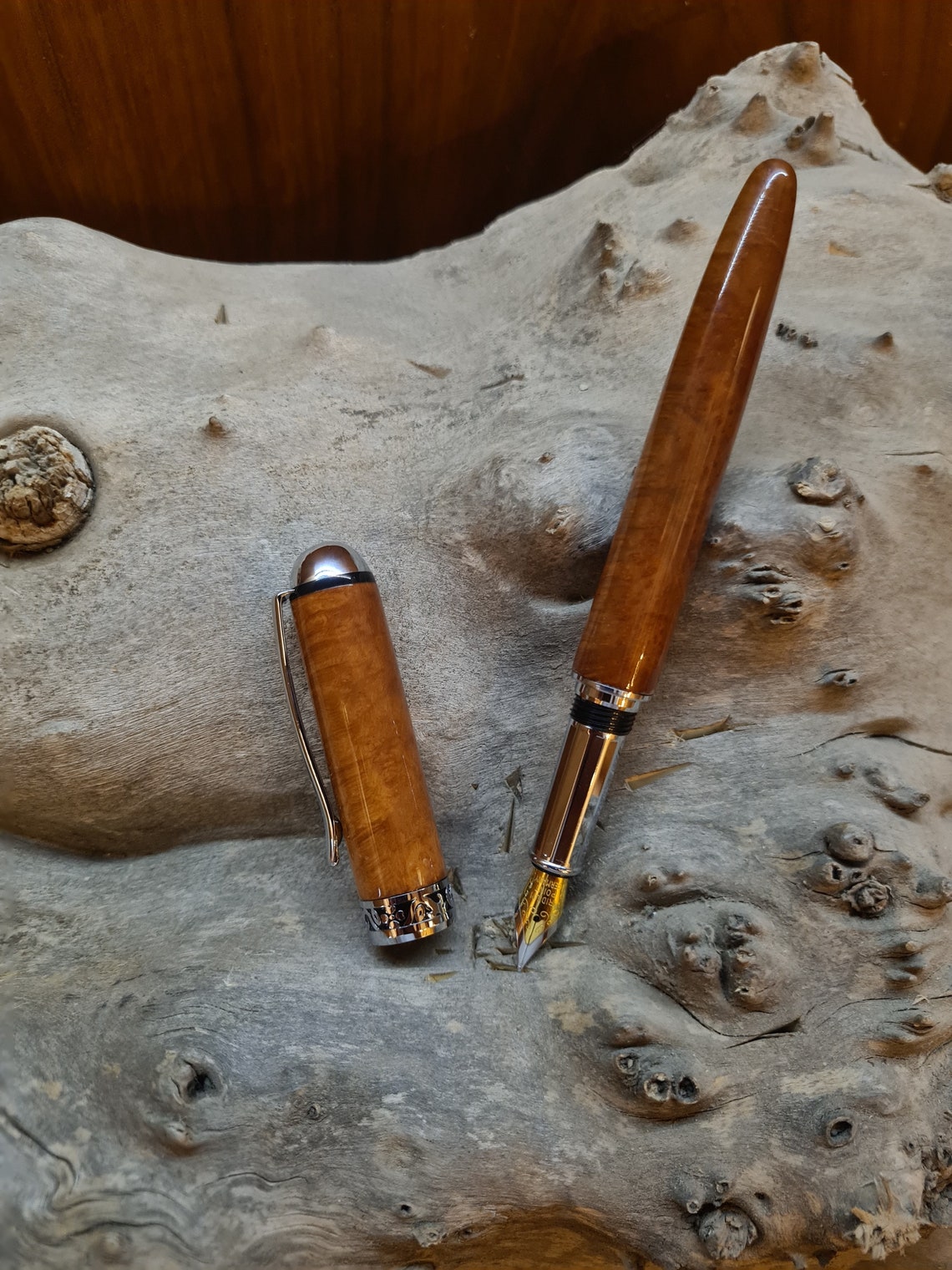 Handmade Rose Root Stylographic Pen | Etsy