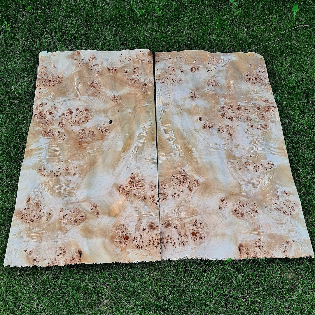 Wood Veneer, Flamed Poplar Burl, Kingsize, 16 Pieces Christmas Gift - Etsy