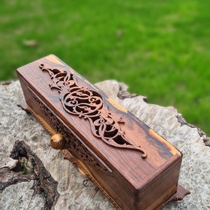 Handcarved Bocote Burl Jewelry Box, Christmas Gift - Etsy