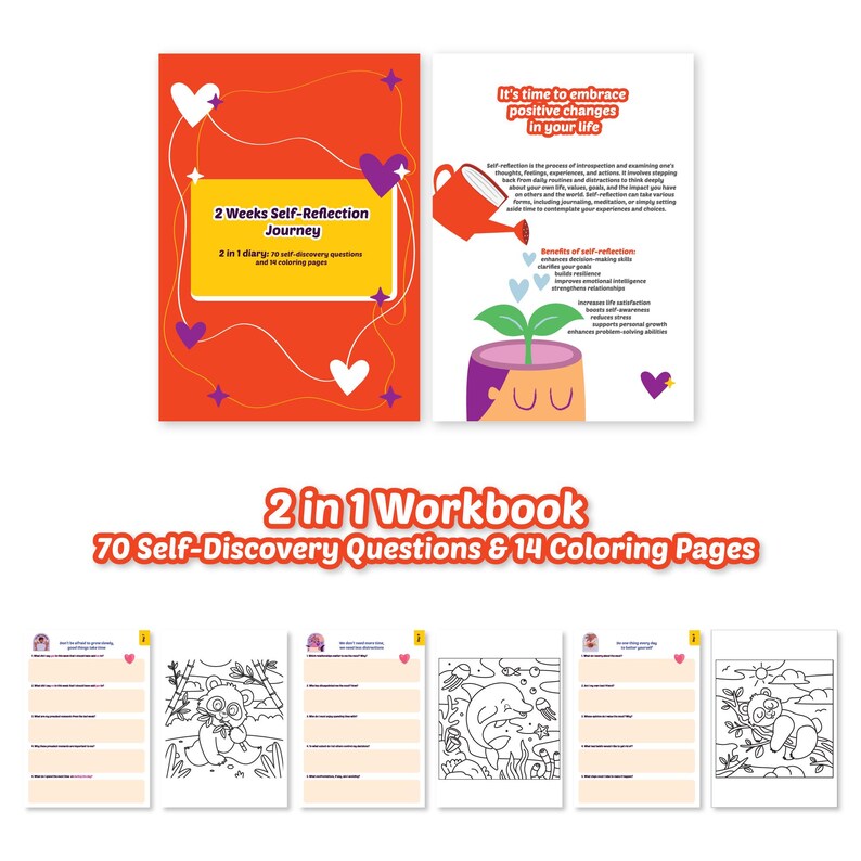 Printable Self-reflection Journal for Personal Development | Daily Self ...