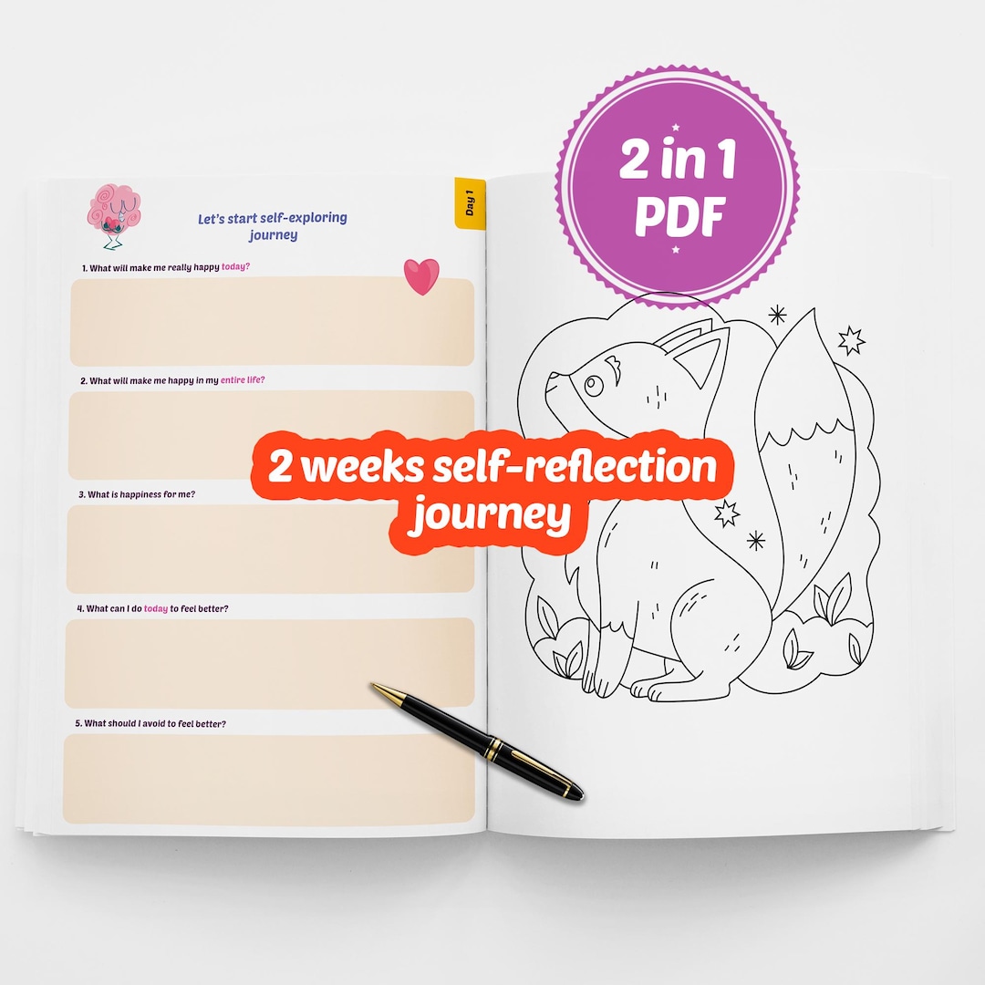 Printable Self-reflection Journal for Personal Development | Daily Self ...