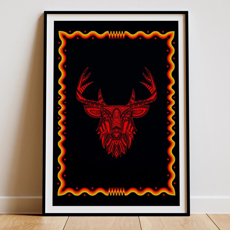 Tribal Poster - Etsy