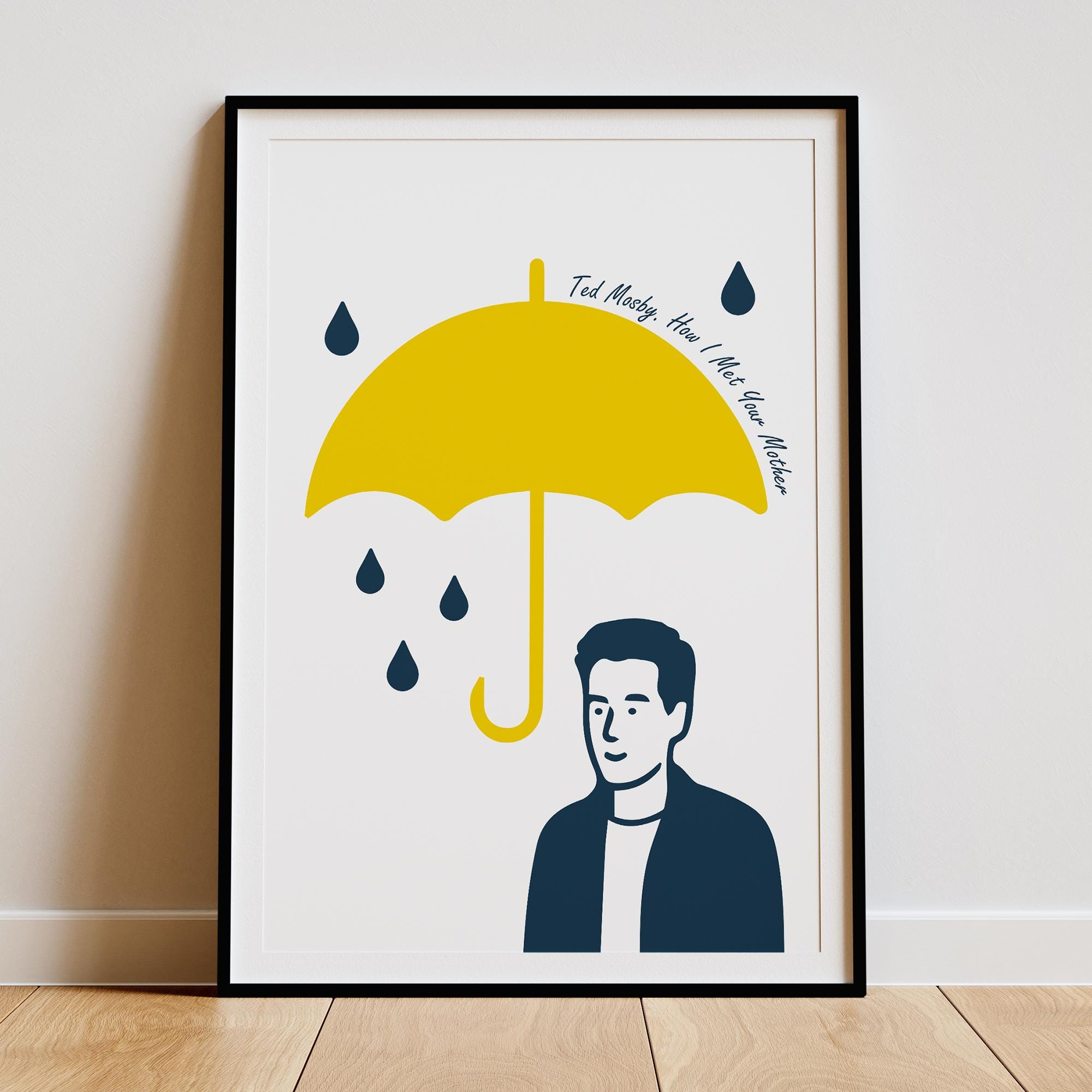How I Met Your Mother Yellow Umbrella Ted Mosby Printable Poster for ...