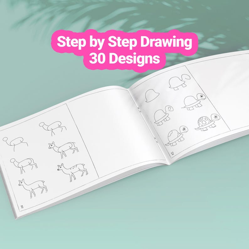 Printable Book How to Draw for Kids | Step-by-step Drawing Book PDF ...