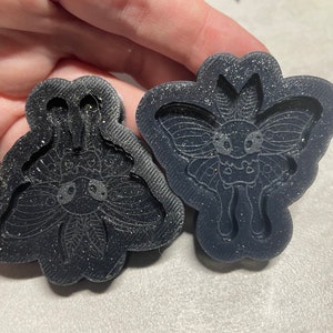 Moon-moth Pair, Siliconmould, Silikonform, Gothic, Resinmold, Spooky ...