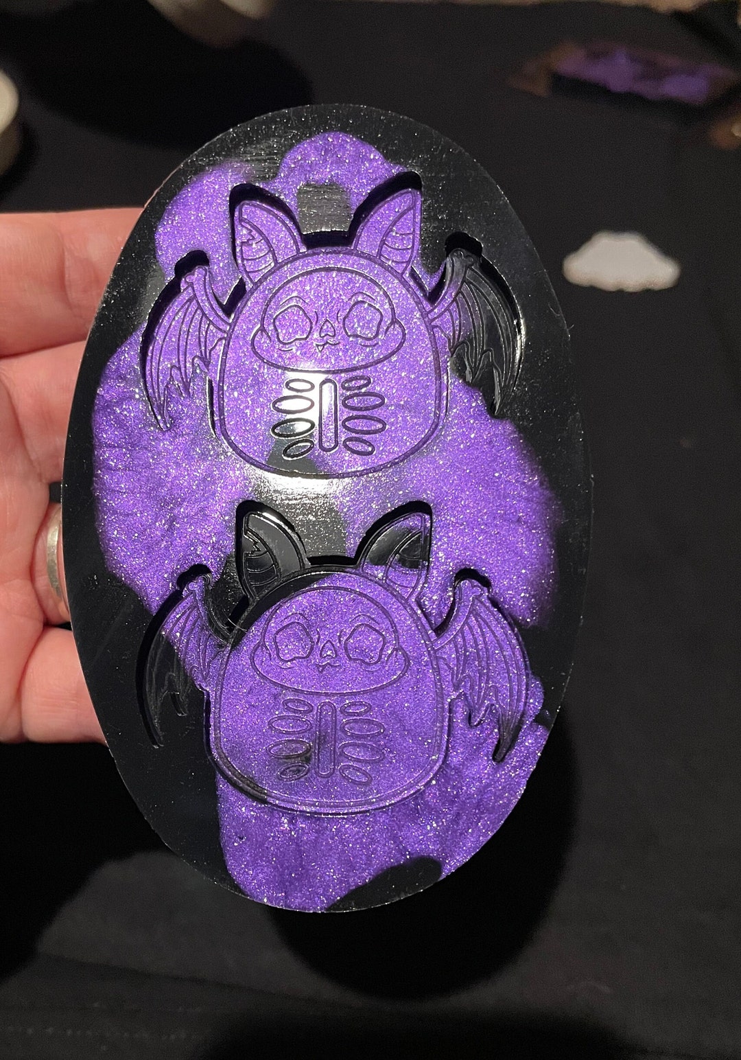 Skeleton Bat Squishy, Siliconmould, Resin, Gothic, Resinmould, Spooky ...