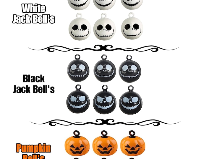 Halloween Mini Glöckchen, Glocken, Jack Skellington, Oder Pumpkin, 6 ...
