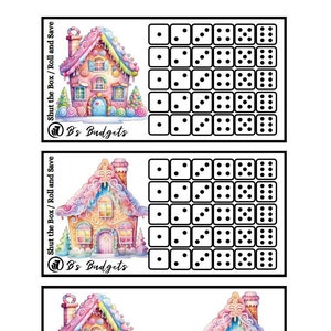 Digital Gingerbread House Shut the Box / Roll and Save - Etsy