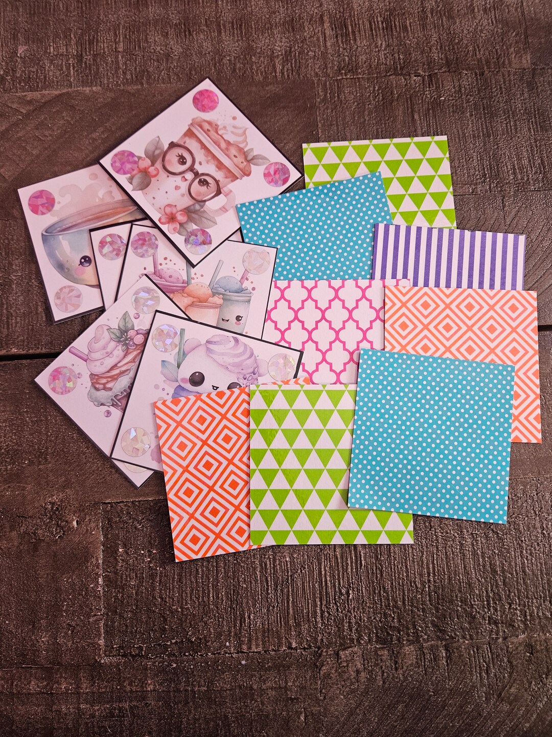 Cupcake, Drinks, House, Cow Mystery Scratch off Cards - Etsy