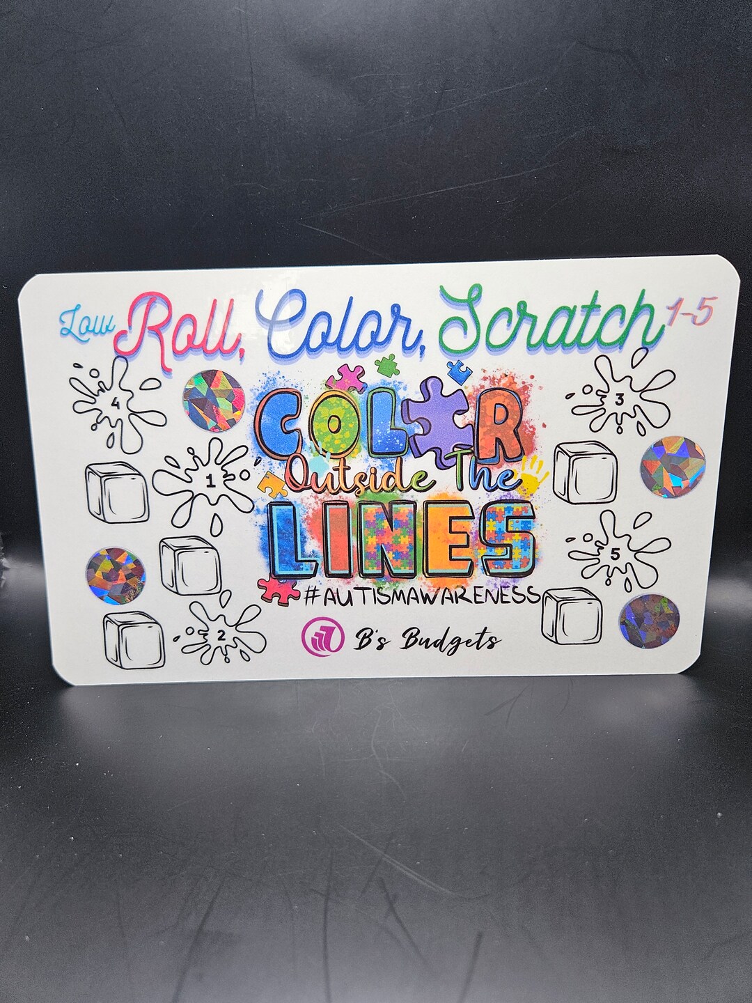 Autism, Color, Scratch Savings Challenge - Etsy