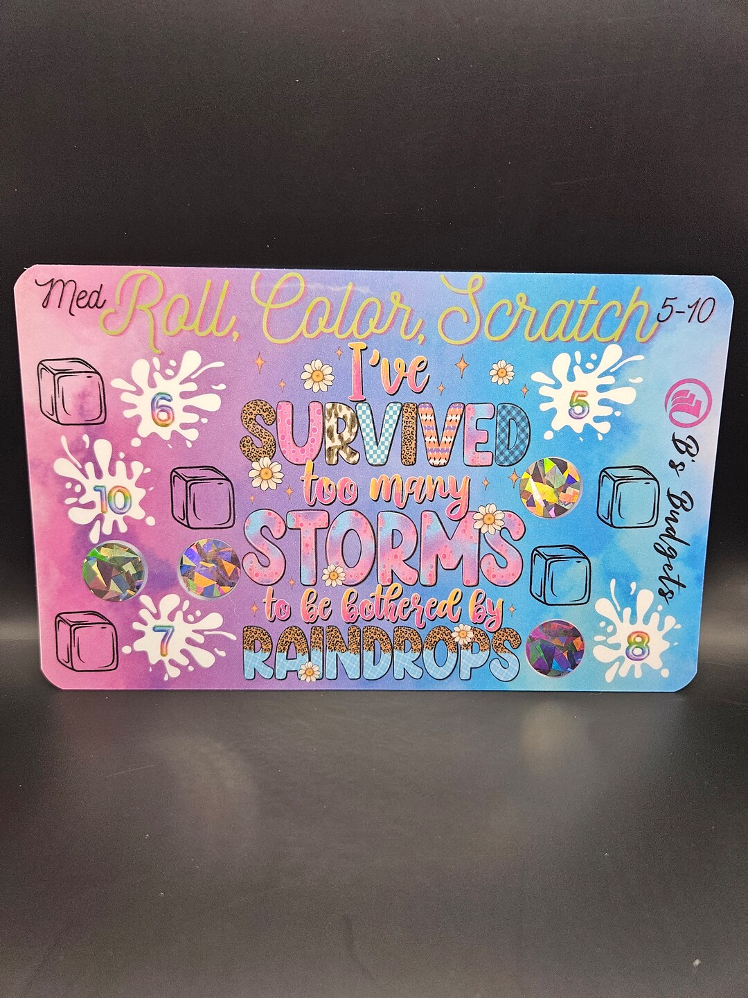 Storms Roll, Color, Scratch Savings Challenge (A5 or A6) - Etsy