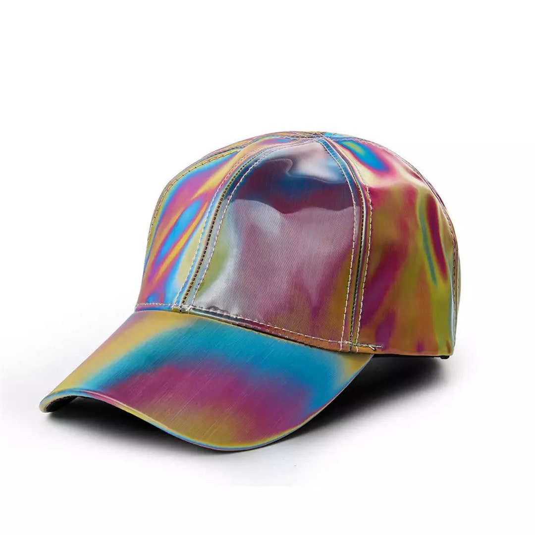 Back to the Future Marty Mcfly Similar Hat Curved Bill Rainbow Cap - Etsy