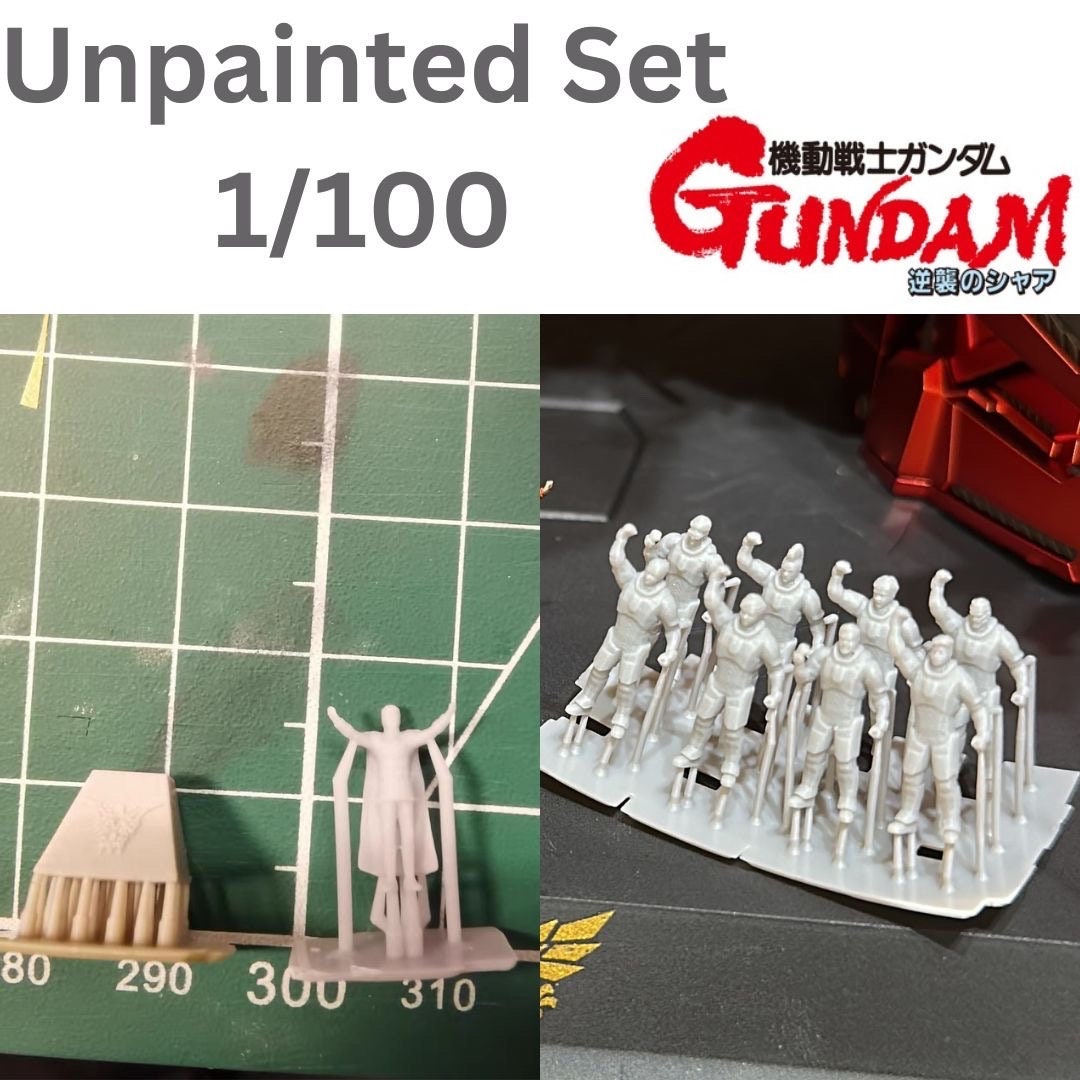 1/100 Char & Neo Zeon Soldiers Gundam 0093 Char's Counterattack Scene ...