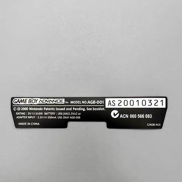 Gameboy Replacement Sticker - Etsy