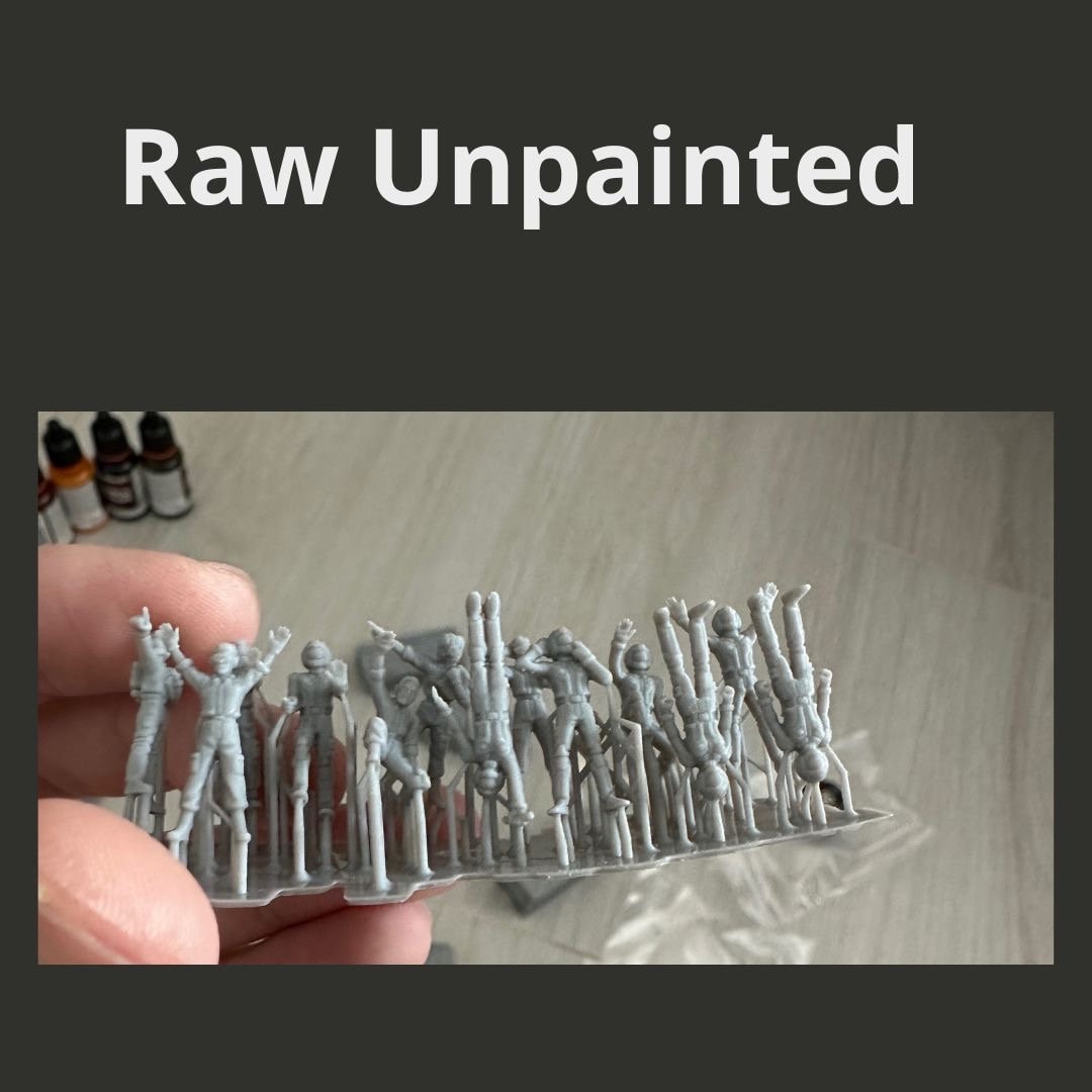 1/100 EFSF & Zeon Soldiers Gundam Model Scene 3D Printed - Etsy UK