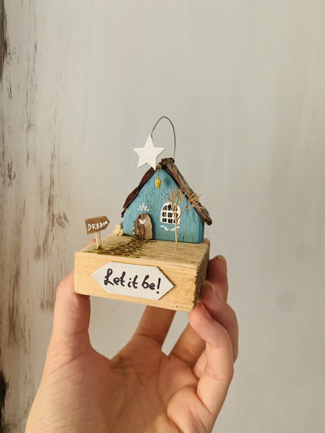 Little Wood House, Special Gift, Birthday Gift, Mini House, Wooden ...