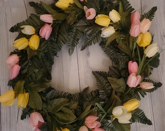 Magnolia & Lemon's With Heather and Lush Greens Wreath - Etsy