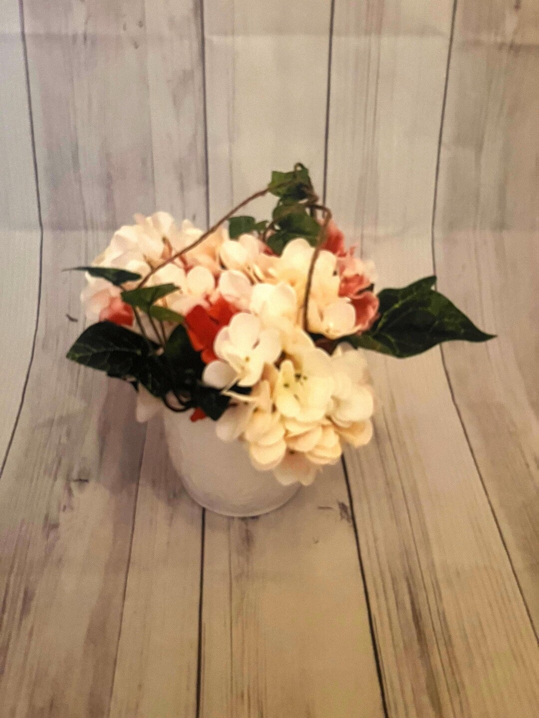 Hydrangeas in Hanging Pot - Etsy