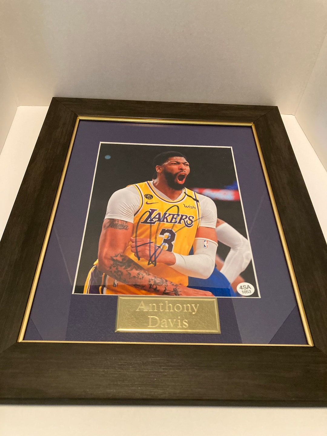 Anthony Davis Autographed 8x10 in a Custom Frame - Etsy