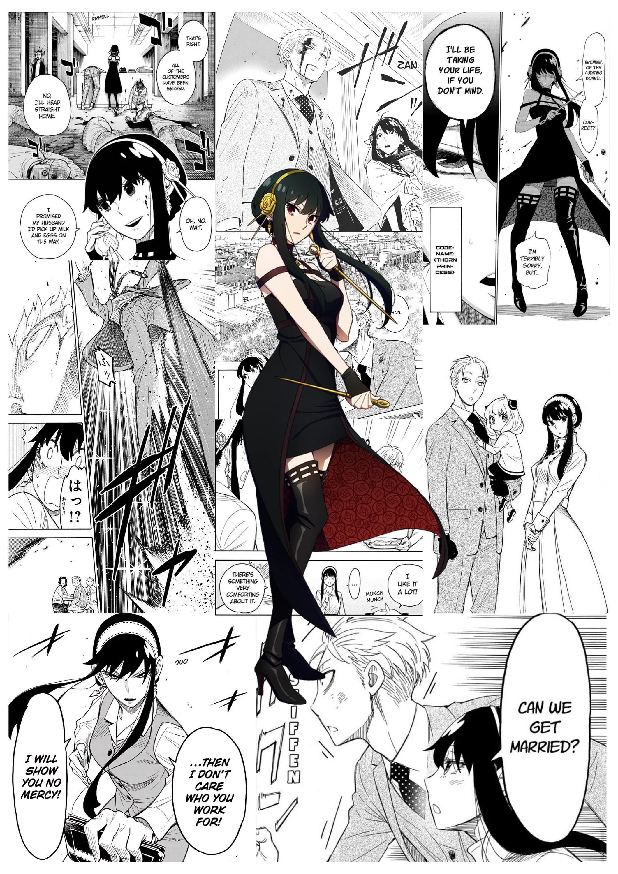 Yor Manga Panel Poster Spy X Family Poster Yor Forger - Etsy México