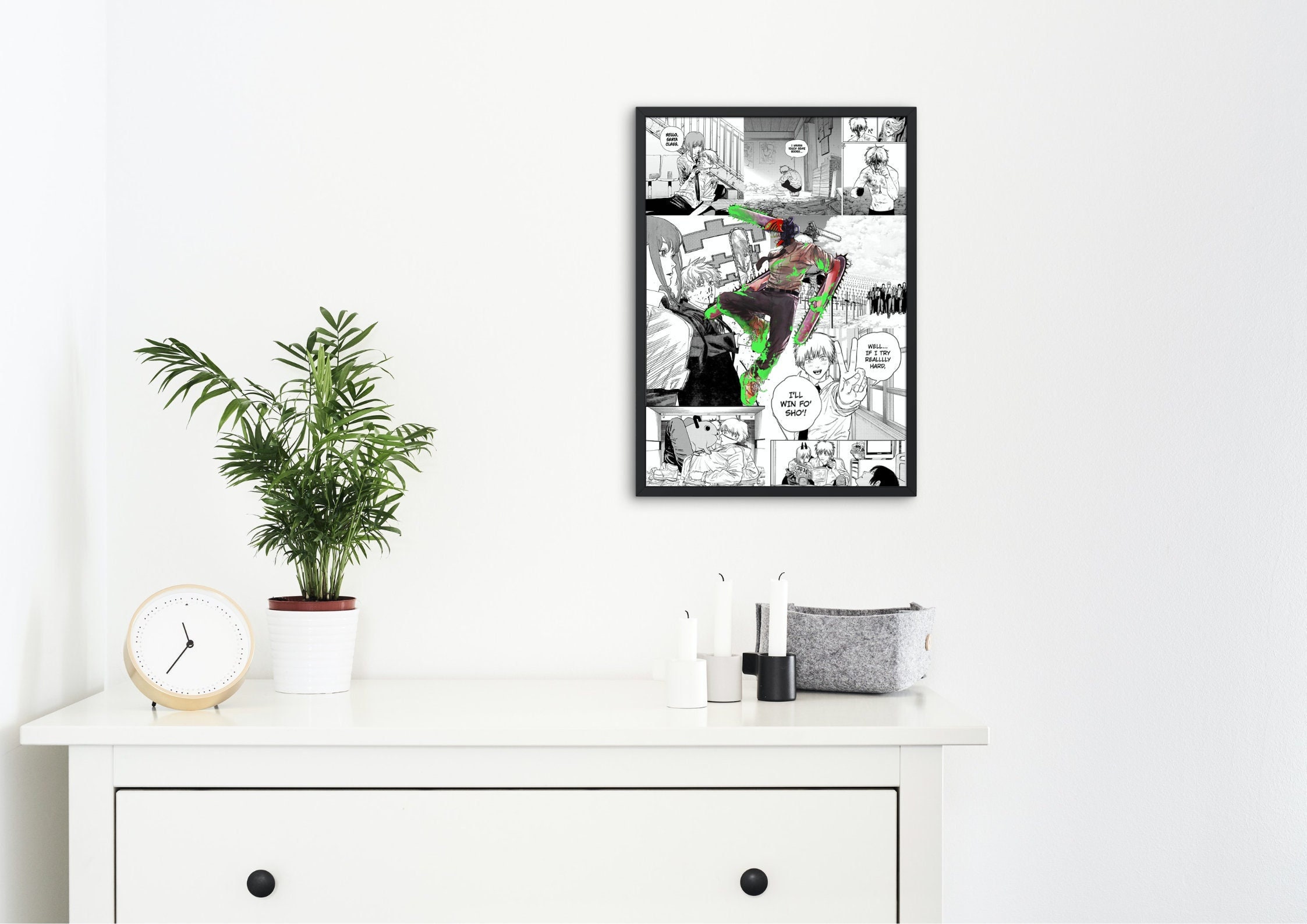 Denji Manga Panel Poster Chainsaw Man Poster Denji Manga | Etsy Canada