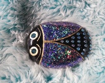 Beetle Painted Rock - Etsy