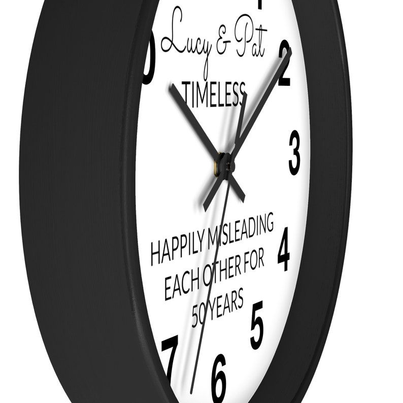 50th Anniversary Gifts for Friends Wall Clock, Best Friend Gift ...