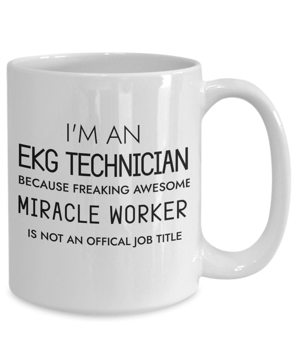 EKG Tech Mug, Ekg Tech Gifts Nursing Ecg, Ekg & Dysrhythmia Cardiac ...