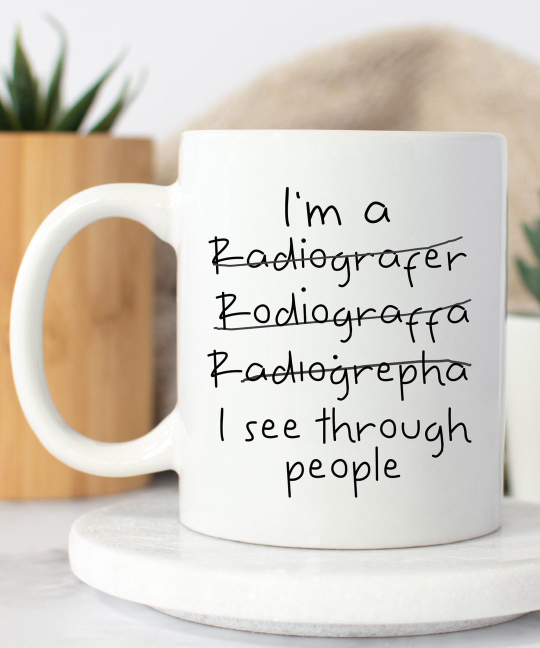 Radiographer Ceramic Mug, Radiographic Imaging Coffee Cup, X-ray Tech ...