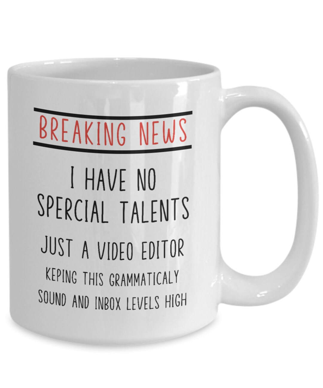 Video Editor Coffee Mug, Gift for Editor, Funny Birthday Present for ...