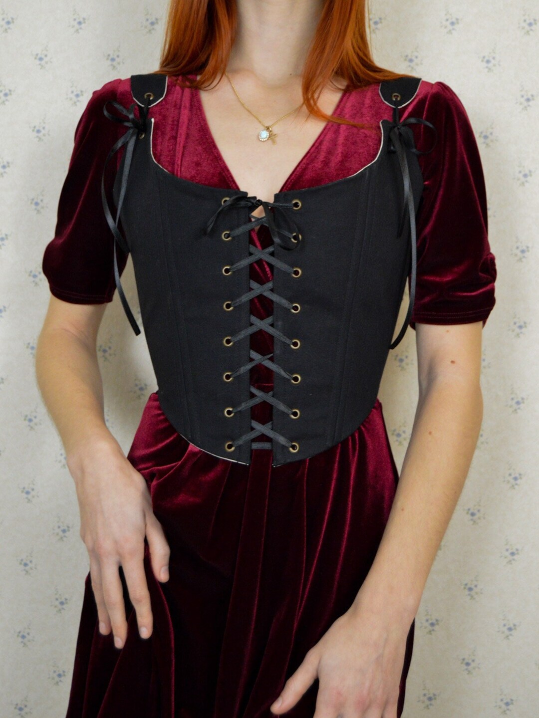 Renaissance Corset Bodice Solid Color Corset Stays Cottage - Etsy