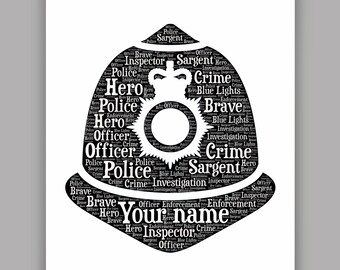 Police Word Art - Etsy UK
