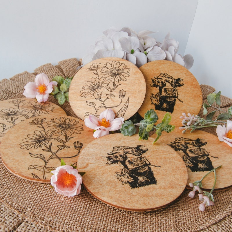 Farmhouse Coasters - Etsy