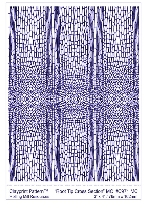 Clayprint ™ Texture for Metal Clay PMC Art Clay Polymer | Etsy