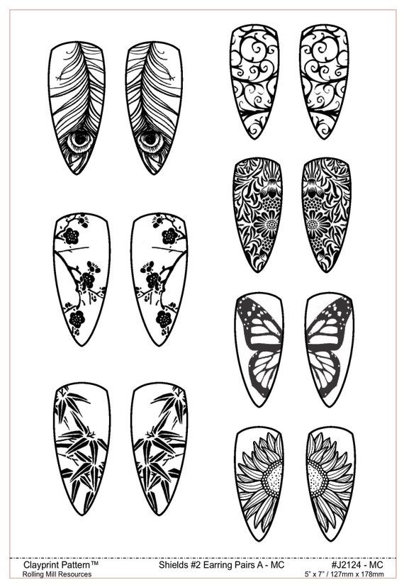 Clayprint ™ Texture for Metal Clay PMC Art Clay Polymer - Etsy