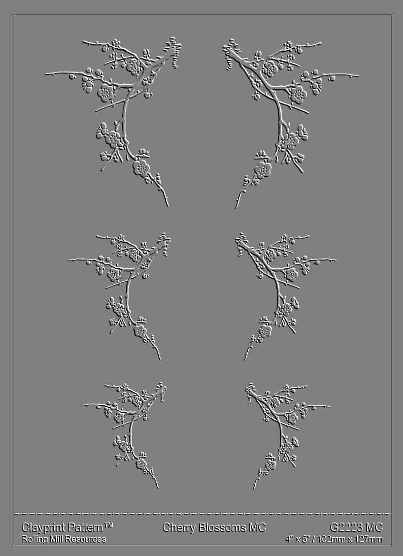 Clayprint ™ Texture for Metal Clay PMC Art Clay Polymer - Etsy