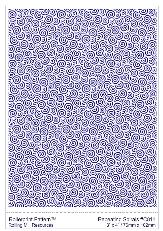 Clayprint ™ Texture for Metal Clay PMC Art Clay Polymer - Etsy