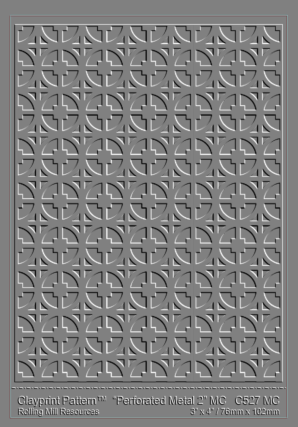 Clayprint ™ Texture for Metal Clay, PMC, Art Clay, Polymer Clay ...