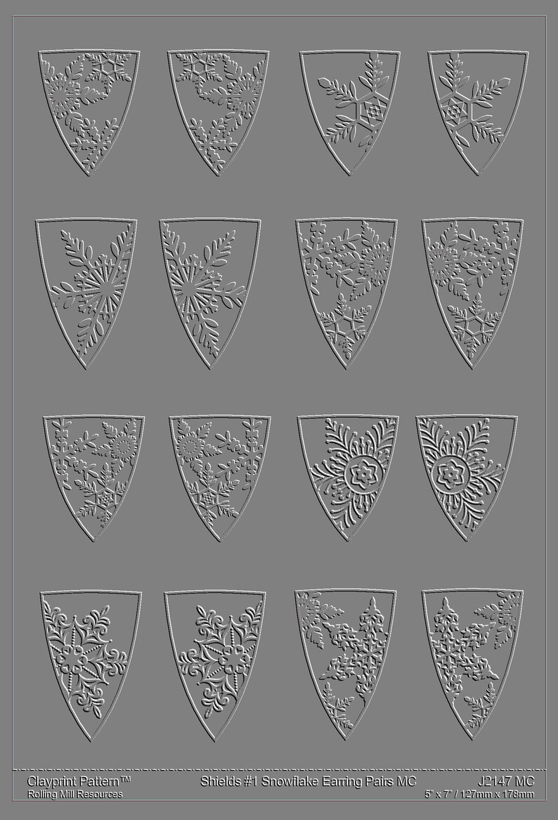 Clayprint ™ Texture for Metal Clay, PMC, Art Clay, Polymer Clay ...