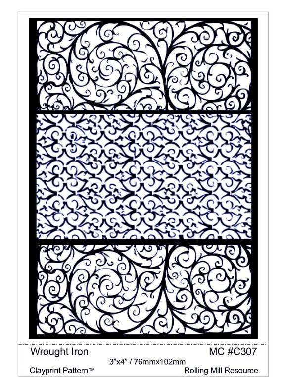 Clayprint ™ Texture for Metal Clay PMC Art Clay Polymer | Etsy